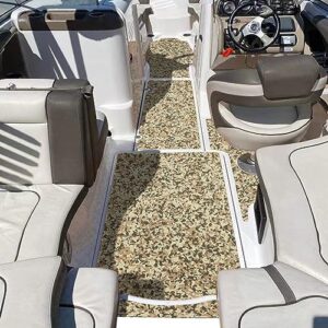 EVA Foam Boat Decking Self Adhesive Boat Flooring Camo Brushed 94.5"x23.6" Trimmable Marine Carpeting for Boats Swim Platform RV Flooring Kayak RV Stairs Cooler Tops Pontoon Golf Cart Non Slip Mats