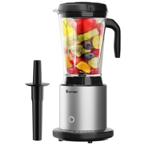 costway professional 64oz countertop blender, smoothie maker built-in self-cleaning with 10 speed control & 8 pre-set programs, bpa-free pitcher, crushing blender for smoothies, frozen fruit, 1500w