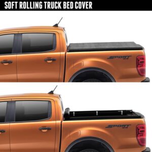 RealTruck TruXedo TruXport Soft Roll Up Truck Bed Tonneau Cover | 294701 | Fits 2022 - 2024 Ford Maverick 4' 6" Bed (54.4")