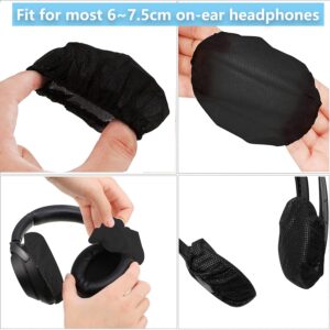 100PCS Microphone Cover Disposable Non-Woven Microphone Windscreen Protective Cap Karaoke Mic Cover for KTV Home Karaoke Bar News Interview