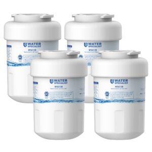 waterspecialist ws613b replacement for ge® mwf®, smartwater® mwfp, mwfa, gwf, hdx fmg-1, wfc1201, gse25gshecss, rwf1060 refrigerator water filter4 filters