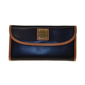 dooney & bourke handbag, wexford leather continental clutch - black