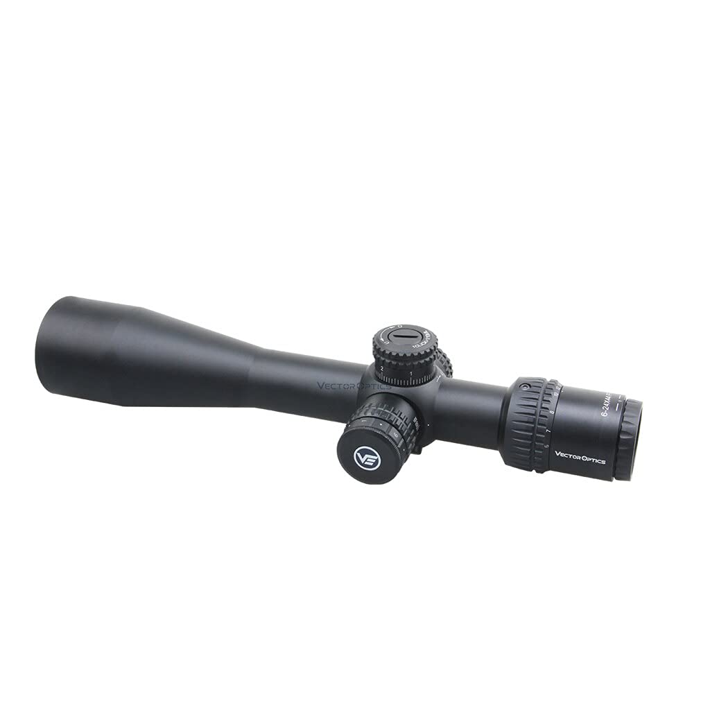 Vector Optics Veyron 6-24x44mm, 1/10 MIL, 30mm Tube, Red Illuminated First Focal Plane (FFP) Ultra Short Riflescope