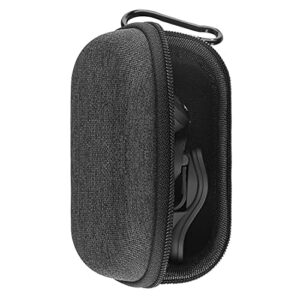 geekria shield case for guitar tuner, portable cover, tuner storage case, compatible with snark sn1x, sn5x, st-8 tuner with space for pick holder (m3 / black)