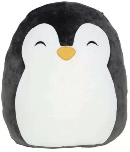 squishmallow kellytoys - 12 inch (30cm) - luna the black penguin - sleepy eyes squad