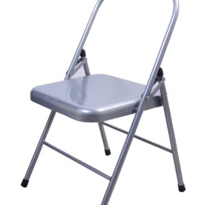 YOGIKUTI Yoga Chair, Metal Yoga Chair, Iyengar Yoga Chair, Yoga Chair, Chair for Yoga, Backless Yoga Chair, (Standard)