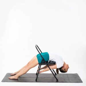 YOGIKUTI Yoga Chair, Metal Yoga Chair, Iyengar Yoga Chair, Yoga Chair, Chair for Yoga, Backless Yoga Chair, (Standard)