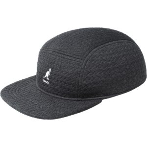 kangol embossed 5 panel cap - black/black/1sfm black/black, one size