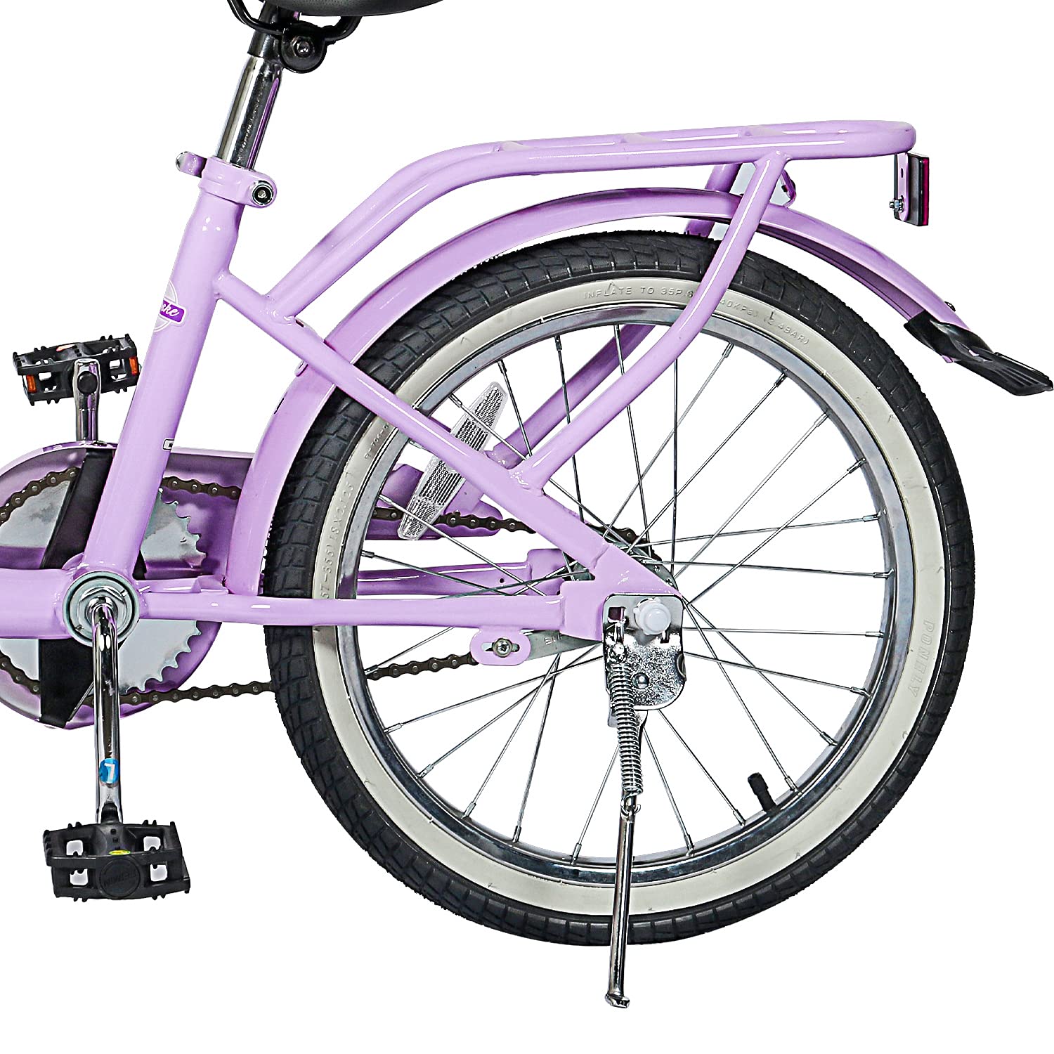 COEWSKE Kid's Bike Steel Frame Children Bicycle 14-16 Inch with Training Wheel (Purple, 18 inch)