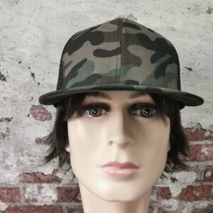 Classic Camo Flat Bill Brim Snapback Hat Visor Mesh Hats for Men Women, Hip Hop Baseball Cap Adjustable Dad Hat Trucker Hat Unisex