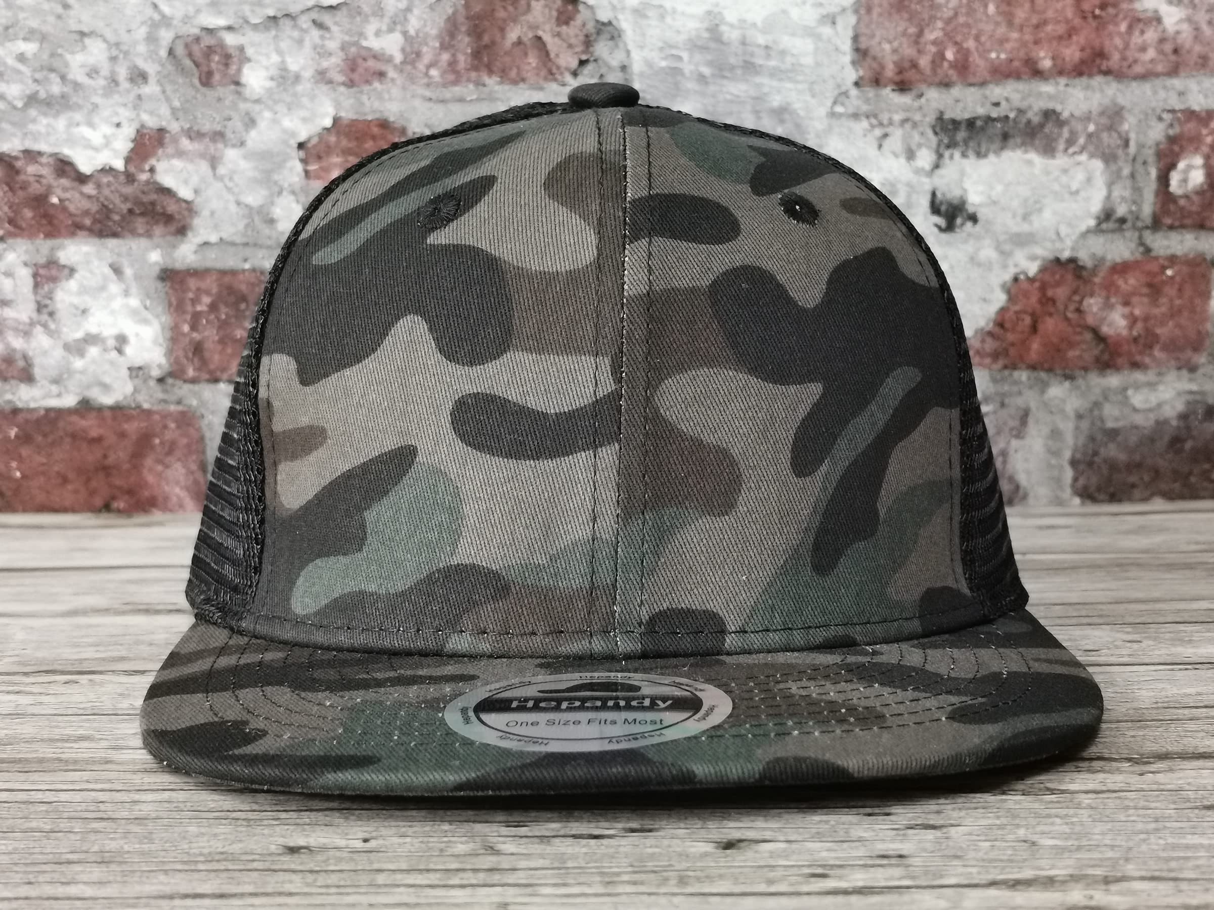 Classic Camo Flat Bill Brim Snapback Hat Visor Mesh Hats for Men Women, Hip Hop Baseball Cap Adjustable Dad Hat Trucker Hat Unisex