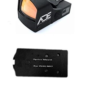 Ade Advanced Optics Crusader RD3-009 Red Dot Reflex Sight + Optic Mounting Plate for Sig Sauer P320 M17 / M18 Pistol