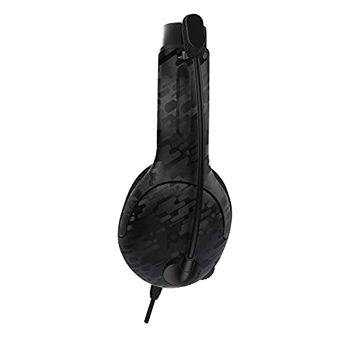 PDP Gaming LVL40 Wired Headset With Noise Cancelling Microphone: Black Camo, PS5/PS4 (Renewed)