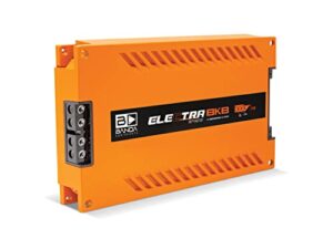 electra 1-ch. vehicle audio bass amp - 8800wrms d class high-powered mono bass amp w/subsonic & low pass filters stable @ 1 ohm, led indicators, sound specialization, orange - banda 8k81ohmorange