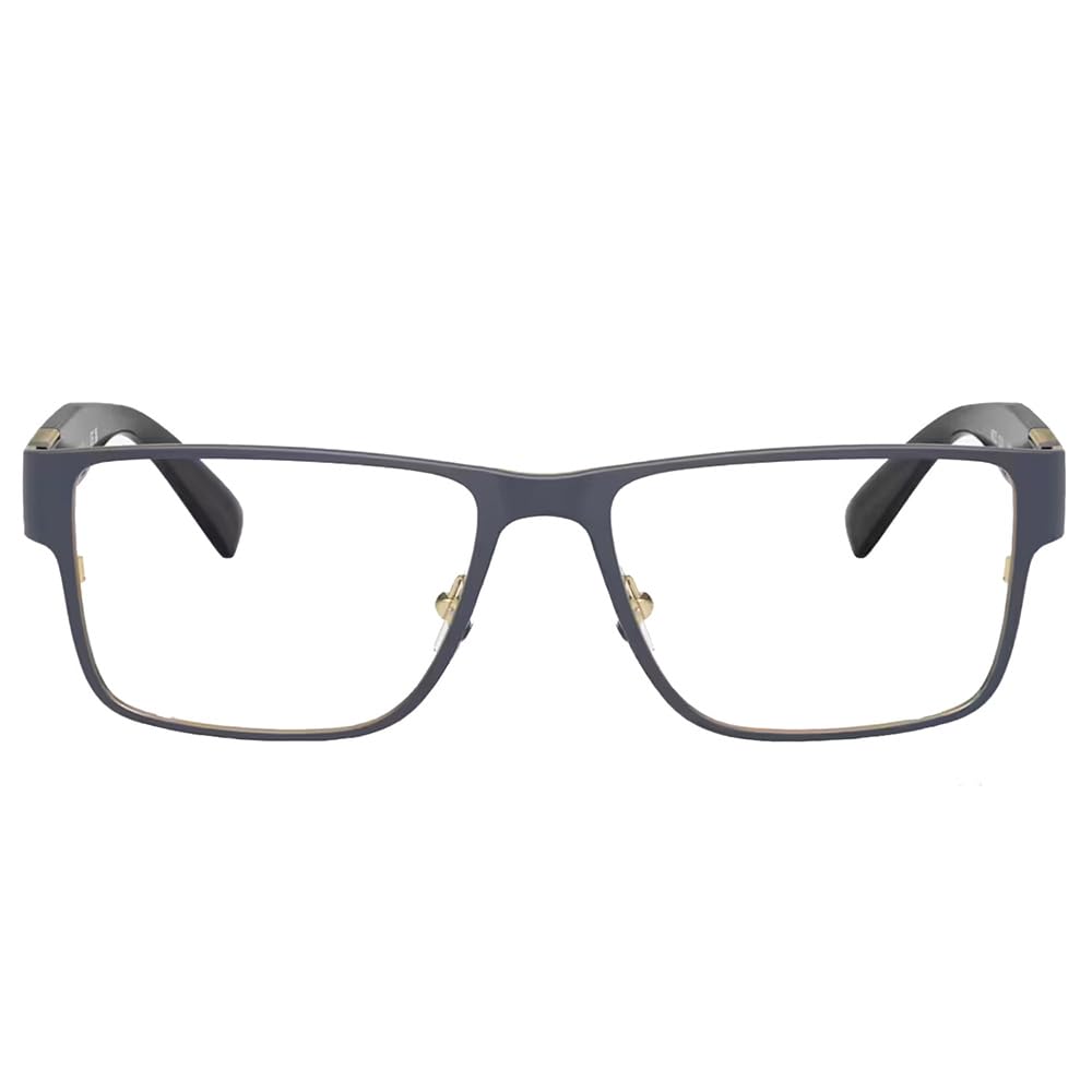 Versace VE 1274 1468 Black Metal Rectangle Eyeglasses 55mm