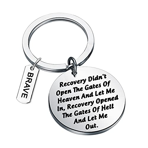 TGBJE AA NA Drug Recovery Gift Sober Gift Rehab Keychain Gift Sobriety Gift Addiction Recovery Gift (gates keychain)