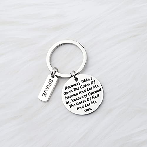 TGBJE AA NA Drug Recovery Gift Sober Gift Rehab Keychain Gift Sobriety Gift Addiction Recovery Gift (gates keychain)