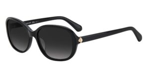 kate spade new york izabella/g/s womens sunglasses black gold/grey shaded one size