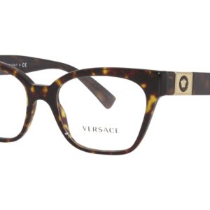 Versace VE3294-108 Eyeglass Frame Havana w/Demo Lens 53mm