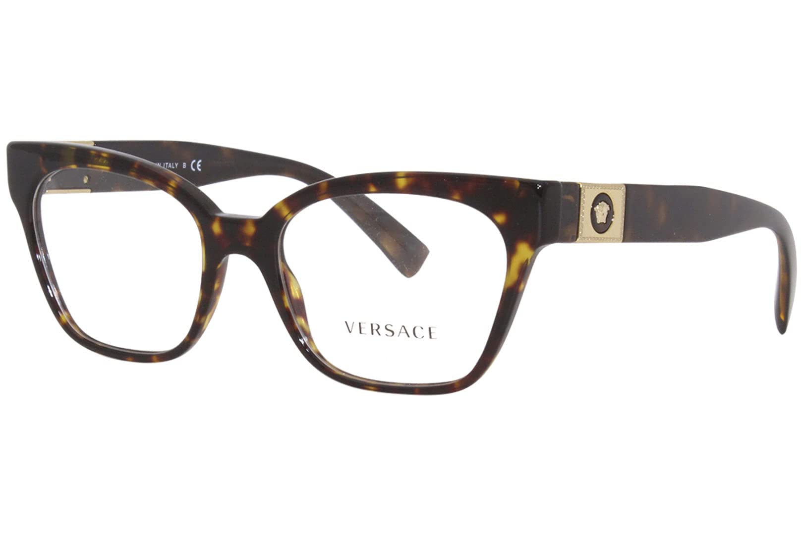 Versace VE3294-108 Eyeglass Frame Havana w/Demo Lens 53mm