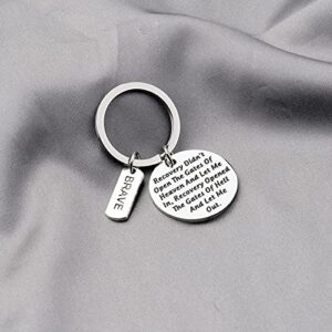 TGBJE AA NA Drug Recovery Gift Sober Gift Rehab Keychain Gift Sobriety Gift Addiction Recovery Gift (gates keychain)