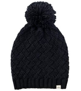 rip curl surf gypsy pom-pom beanie black one size