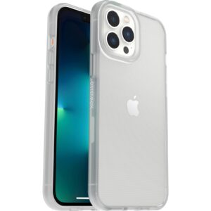 otterbox iphone 13 pro max & iphone 12 pro max prefix series case - clear, ultra-thin, pocket-friendly, raised edges protect camera & screen, wireless charging compatible