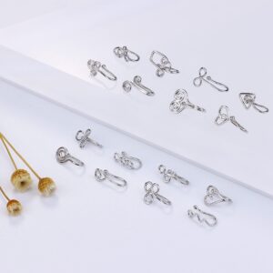 VALDEAS 16 Pcs African Nose Cuff Non Pierced Faux Nose Rings for Women Clip on Nose Cuffs Silver