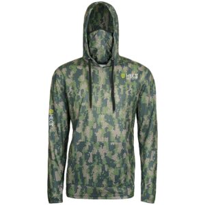 hecs hunting hecstyle stealth screen hoodie with face mask deer turkey & big game hunting accessories & gear unisex-medium green