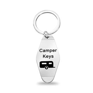 fotap camper gift camper keys keychain camping lover gift rv camping gift camp love gift camper travel gift camper gift camping gift (camper keys)