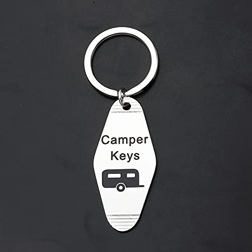 FOTAP Camper Gift Camper Keys Keychain Camping Lover Gift RV Camping Gift Camp Love gift Camper Travel Gift Camper Gift Camping Gift (Camper Keys)