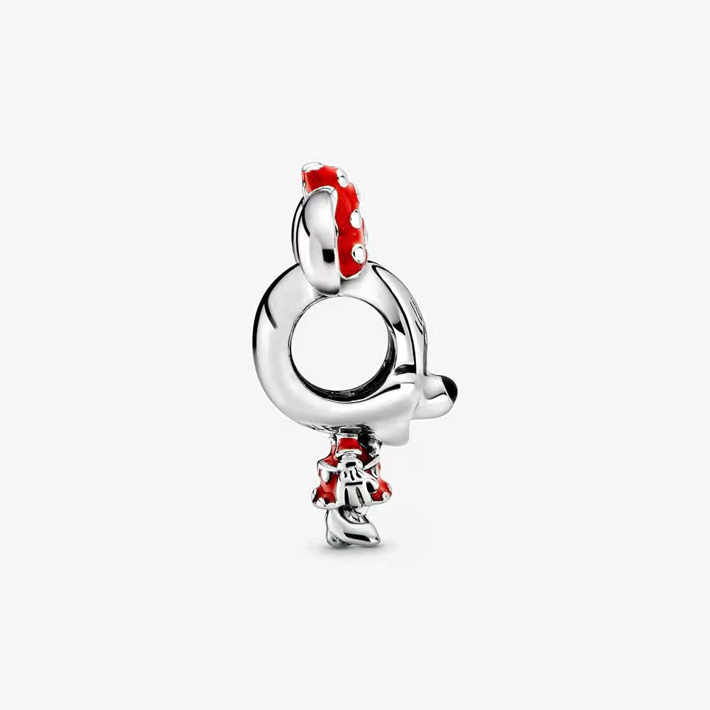 LONGLUCK 925 Sterling Silver Bead Charm for Pandora Charms Bracelets and Necklaces for Woman 5A Cubic Zirconias Dangle Pendant,Jewelry Bead