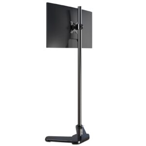 single monitor mount, extra long monitor stand, 47 inch pole black stand, monitor desk mount, single desk mount stand, computer screen mount, vesa computer desk mount, single monitor arm stand