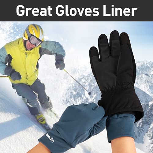 Arcweg Running Gloves Winter Thermal Anti-Slip Touchscreen Gloves Windproof Fleece Lining Gloves Men Women for Sports Walking Cycling Driving Riding Bike Blue S/M