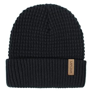 LAPI.ZAPI Winter Hat for Men Fleece Lined Skull Cap Cuff Beanie Outdoor Women Sports Cap