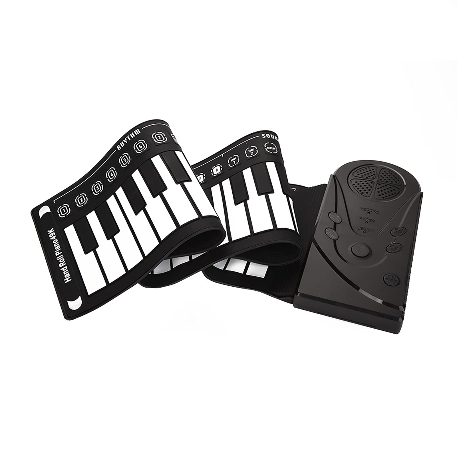 49 Keys Roll Up Piano Upgraded Portable Electronic Keyboard Hand Rolling Up Piano Plastic and Silicone Piano for Adult Flexible & Foldable