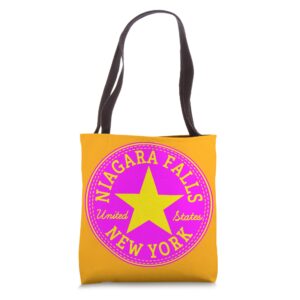 niagara falls new york state holiday sightseeing usa outfit tote bag