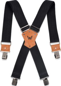 welkinland 2inch suspenders for men heavy duty, men's suspenders, big black suspenders, suspenders for men, black suspenders men for jeans, heavy duty suspenders for men, work suspenders for men