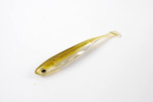 papa.jiang soft fishing lure, artificial lure swimbaits, wiggle paddle tail, multiple color available, saltwater/freshwater (light brown, 3.9'')