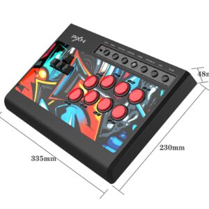 PXN-X8 Arcade Fight Stick Mechanical direction button controller with TURBO Macro Functions Plug and play Arcade Fighting For PC, PS3, PS4, Xbox One Xbox Series X/S Android TV Box, N-Switch