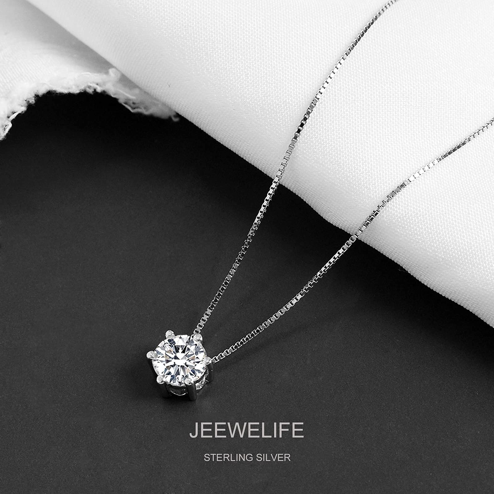 JeeweLife Bonus Daughter Necklace, Sterling Silver Necklace Stepdaughter Birthday Gift, Stepdaughter Gifts from Stepmom, Wedding Gift for Stepdaughter