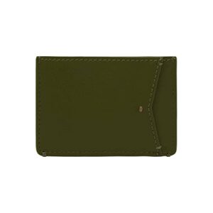 Fossil Men's Joshua Vegan Cactus Slim Minimalist Card Case Front Pocket Wallet, Green Moss, (Model: ML4461376)