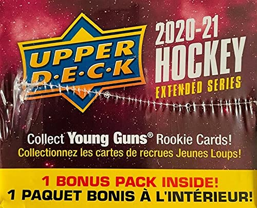 2020 2021 Upper Deck Hockey EXTENDED Series Factory Sealed Unopened Blaster Box of Packs Possible Young Guns Rookies and Jerseys