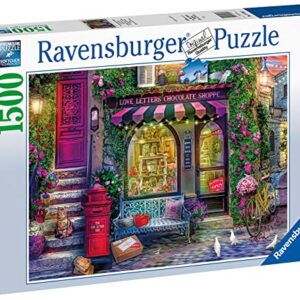 Ravensburger 17136 Love Letters Chocolate Shop 1500 Piece Jigsaw Puzzle for Adults & Kids Age 12 Years Up, Multicolour