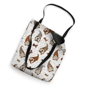 Cute Animal Print Accessories For Women With Leopard Gnome Tote Bag