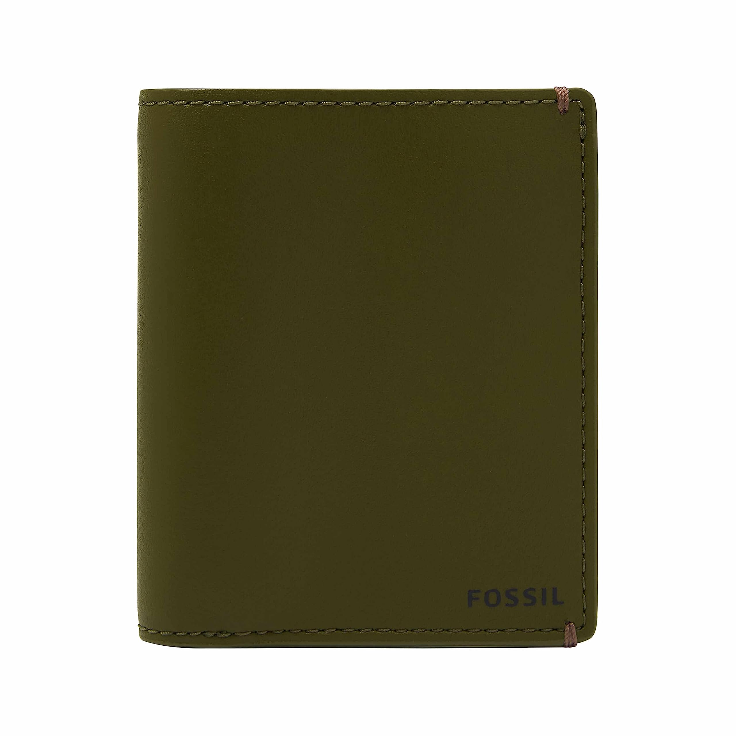 Fossil Men's Joshua Vegan Cactus Slim Minimalist Bifold Front Pocket Wallet, Green Moss, (Model: ML4462376)