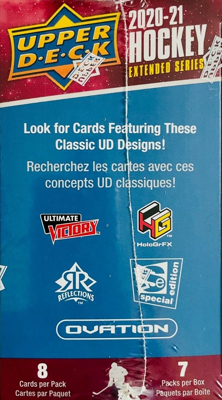 2020 2021 Upper Deck Hockey EXTENDED Series Factory Sealed Unopened Blaster Box of Packs Possible Young Guns Rookies and Jerseys