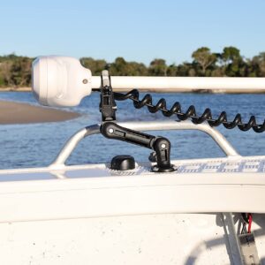 RAILBLAZA Trolling Motor Mount Stabilizer with Starport Hard Mount Base, Compatible with Tracker, Crestliner, LOWE and More