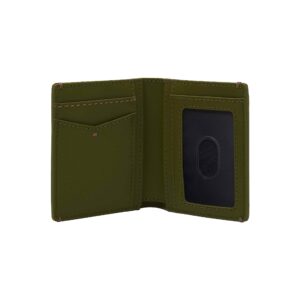 Fossil Men's Joshua Vegan Cactus Slim Minimalist Bifold Front Pocket Wallet, Green Moss, (Model: ML4462376)