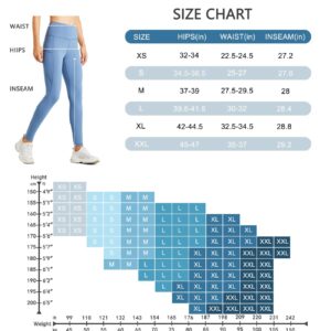 Willit Women's Fleece Lined Leggings Water Resistant Winter Pants Thermal High Waisted Yoga Hiking Running Tights Pockets Black L